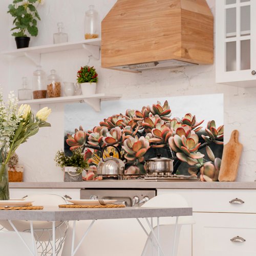 Keuken behang met persoonlijke foto >> FotoBehangFactory.nl!